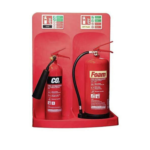 Double Fire Extinguisher Stand - F.A.S UK The Fire Protection Company